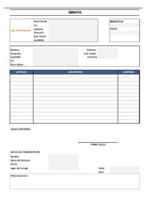 Plantilla Excel para Confección de Remito (Descarga Gratis) ️